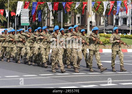 August 30, 2022: Parade of Turkish military units on August 30 Victory ...