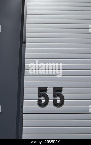 number 55 sign, house number fifty five symbol Stock Photo - Alamy