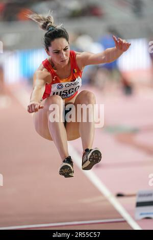 Florentina Costina IUSCO in the long jump at the Doha 2019 World ...