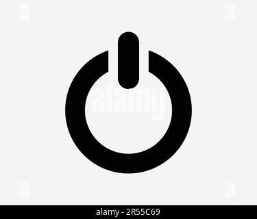Power off button icon. Outline power off button vector icon color flat ...
