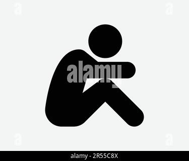 sad icon black vector illustration Stock Vector Image & Art - Alamy