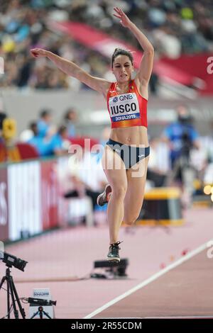Florentina Costina IUSCO in the long jump at the Doha 2019 World ...