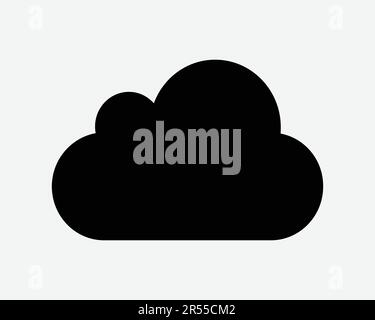 Flat cloud shape vector icon set on blue background Stock Vector Image ...