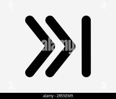 Skip track outline vector icon. Thin line black skip track icon, flat ...