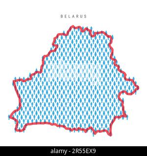Belarus population map. Large group of people in a shape of Belorussian ...