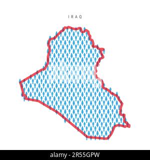 Iraq population map. Large group of people in a shape of Iraqi map ...