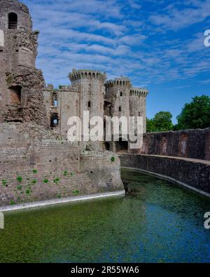 Inside View of Raglan Castle Stock Photo - Alamy