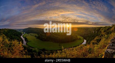 Symonds Yat, UK - September 20, 2022: Sunrise over Symonds Yat, UK ...
