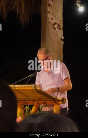 Andrew Motion former Poet Laureate with his wife Korean linguist Kyeong ...