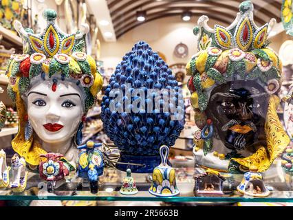 Sicilian Moors Heads Sicily Italy Stock Photo - Alamy