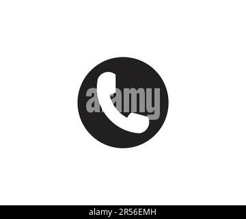 Phone button, call support idea, vector illustration. Phone button ...