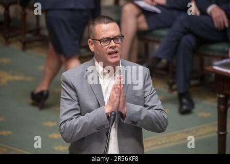 Brussels, Belgium. 01st June, 2023. DeFI's Sophie Rohonyi pictured ...