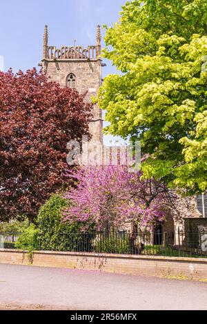 View in the village of Frampton on Severn, Gloucestershire, showing ...