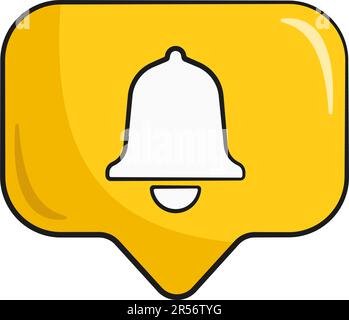 notification bell cartoon vector illustration Stock Vector Image & Art ...