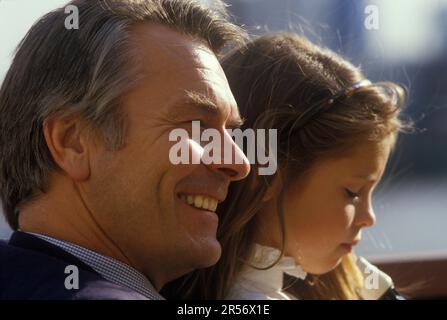 David Owen MP (Lord Owen) with daughter Lucy and wife Debbie. British ...
