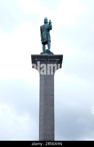 Europe,Norway, Trondheim. Olav Tryggvason statue Stock Photo - Alamy