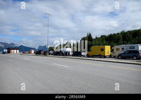 Bognes Lodingen Ferry, Norway, Scandinavia, Europe Stock Photo - Alamy