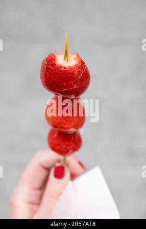 Japanese Strawberry Candy, ichigo ame, Tokyo, Japan Stock Photo - Alamy