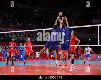 AUG 7, 2021 - Tokyo, Japan: Ilyas KURKAEV #20 of Team Russia in the ...