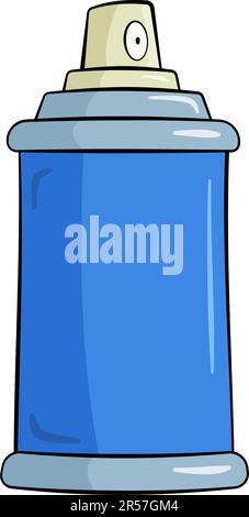 Blue color deodorant icon cartoon vector. Spa beauty face. Perfume ...