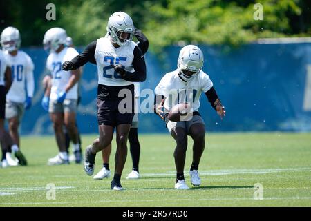 Detroit Lions cornerback Starling Thomas (49) Chase Lucas (27) and ...