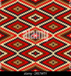 American pattern. Seamless ethnic background Stock Photo - Alamy