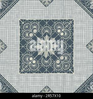 Seamless pattern inspired from traditional Danish Hedebo embroidery ...
