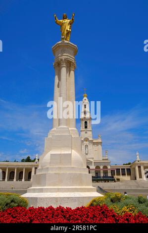 Near church Santuario de Fatima, pilgrimage place Fatima, Centro, old ...