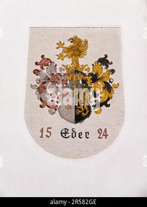 Busingen, Germany - May 1, 2023: German and swiss flag -the ...