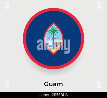 Vector flags of Guam, collection of Guam flags. Vector icon Stock ...