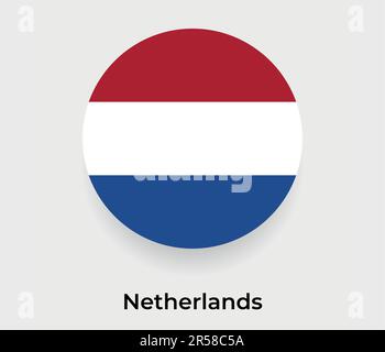 Round flag of Netherlands. Vector Illustration Stock Vector Image & Art ...
