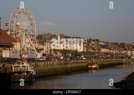 Trouville-sur-Mer on the banks of the River Touques Normandy, France ...