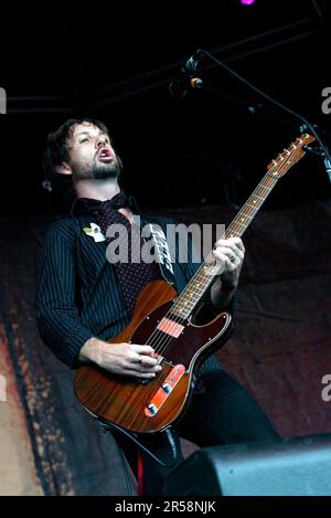 Stuart Macleod of Eskimo Joe performing at the Big Day Out music ...