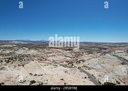 Aerial photo of canyons and mountains along highway 12 Utah Stock Photo ...