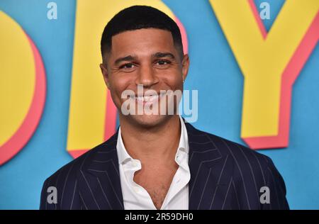 Alex Alomar Akpobome arrives at the Los Angeles premiere of "Based On A ...