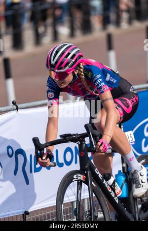 Andrea Casagranda of Bepink racing in the Classique UCI Women's WorldTour road race Stage 3 of ...