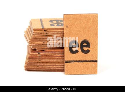 Stack of letters from a very old letterbox used to teach children - The ...