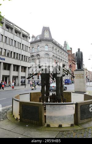 The Thomas Davis Memorial Fountain on Dame Street in Dublin, Ireland ...