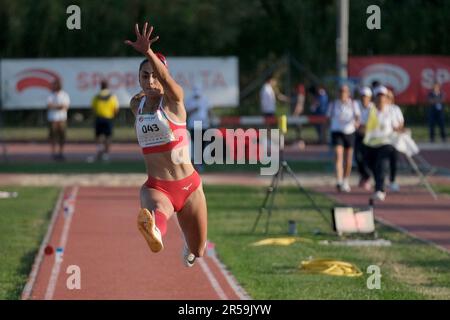 Marsa, Malta. 1st June, 2023. Maltese athlete Claire Azzopardi poses ...