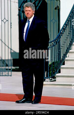 WASHINGTON DC - 1993President William (Bill) Clinton laughs during ...