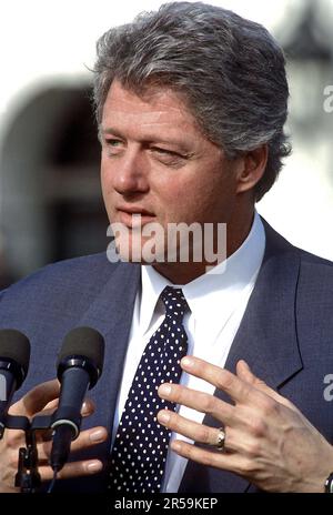 President Bill Clinton with the Canadian Prime Minister Jean Chretien ...