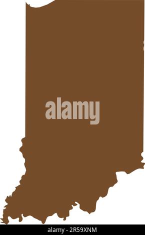 BROWN CMYK color map of USA Stock Vector Image & Art - Alamy