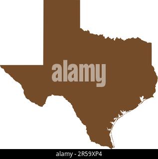 BROWN CMYK color map of USA Stock Vector Image & Art - Alamy