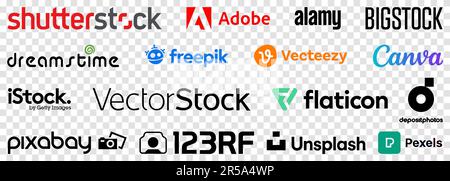 Set of Adobe Logos. Editorial illustration Stock Vector Image & Art - Alamy