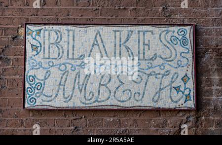 William Blake mosaics reproducing his famous historical paintings in ...