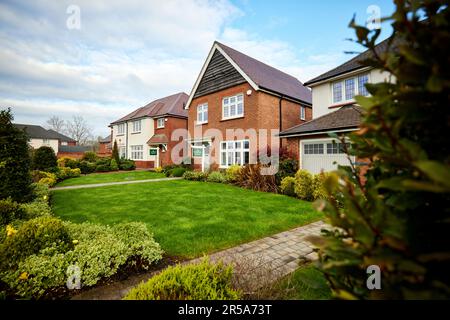Redrow homes at Plas Ty Draw, Cardiff in Wales Stock Photo - Alamy