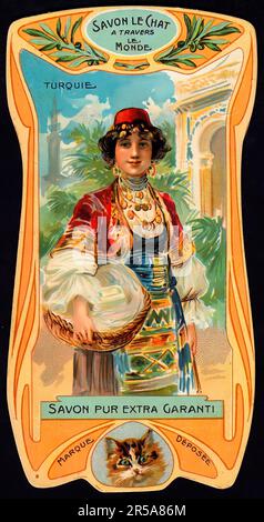 The Turkey - Vintage French Tradecard - Belle Epoque Era Stock Photo ...