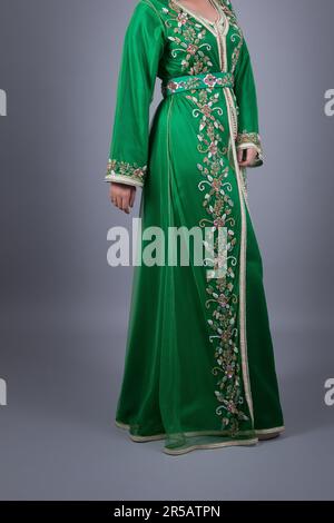 Model Depicting the Beauty of Traditional Moroccan Kaftan Stock Photo ...