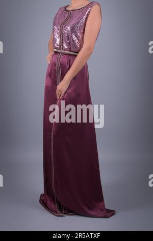 Model Depicting the Beauty of Traditional Moroccan Kaftan Stock Photo ...