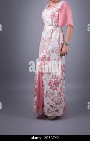 Tradition Meets Fashion: Model in Moroccan Caftan Stock Photo - Alamy